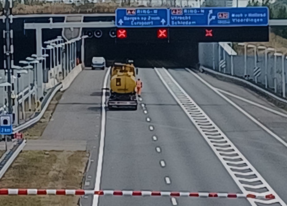 Afsluiting A20 richting de Hoek en A4-tunnel richting Schiedam